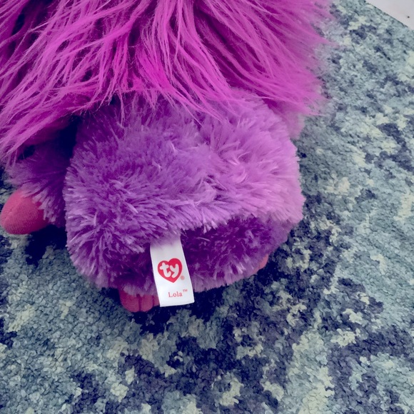 Ty | Toys | Ty Frizzys Collection Lola The Purple Monster | Poshmark